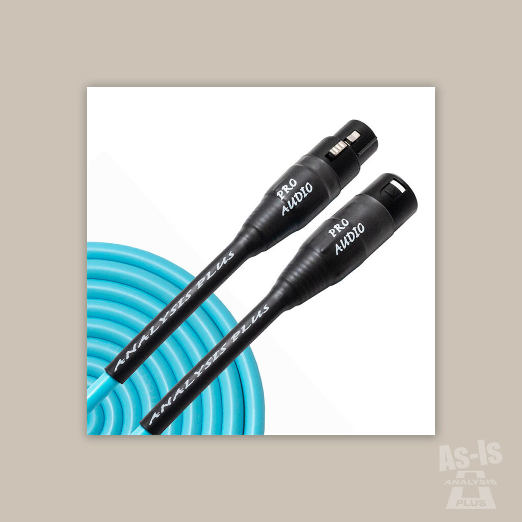 Blue Suede Oval Microphone Cable (20-XLR) As-Is 5-17-23 - Analysis Plus